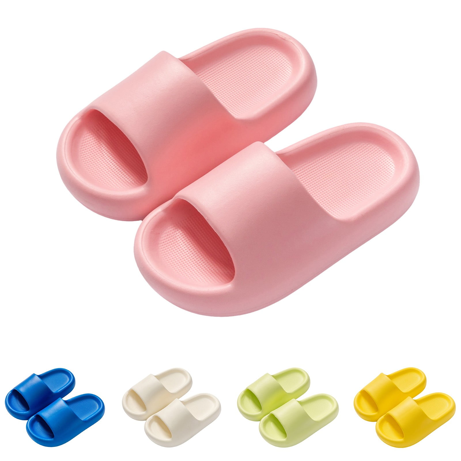 Dakaela Kids Cloud Slides Boys Girls Pillow Slippers Slip on House ...