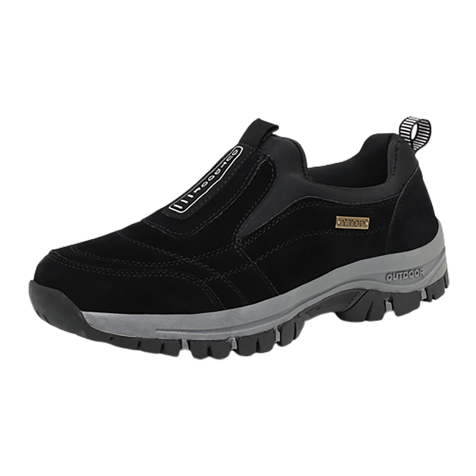 Dakaela Men's Waterproof Hiking Shoes Comfortable Orthopedic Walking ...
