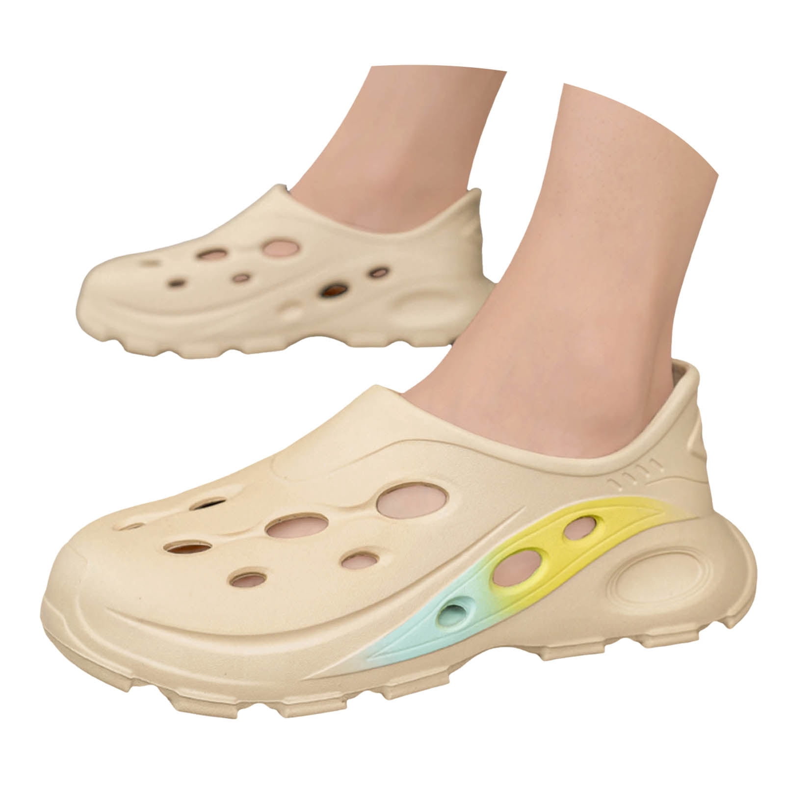 Dakaela Mens Sandals Summer Shower Water Shoes Beach Swim Pool Slippers ...