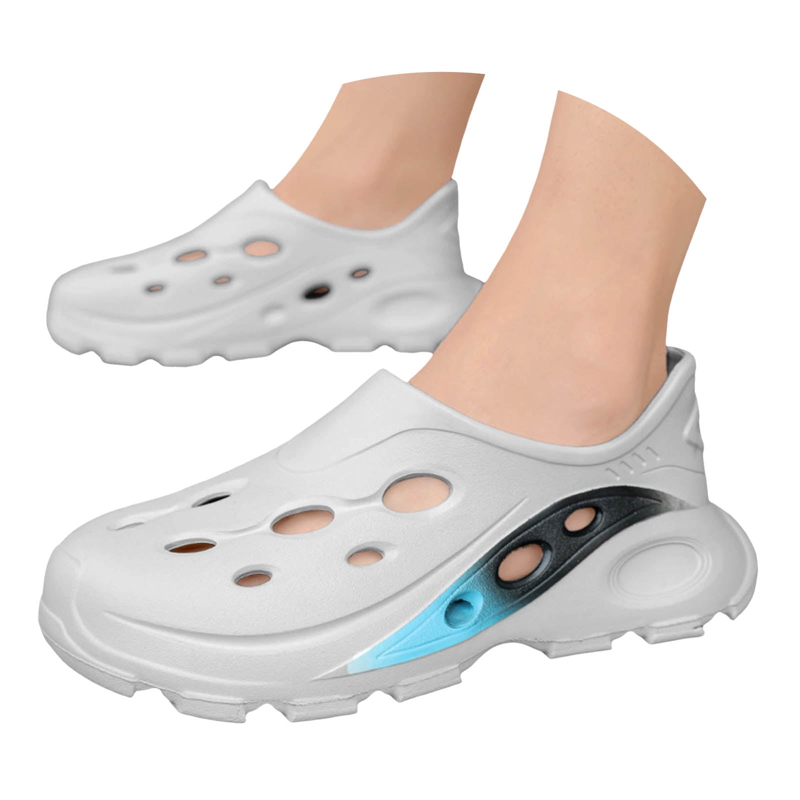 Dakaela Mens Sandals Summer Shower Water Shoes Beach Swim Pool Slippers ...