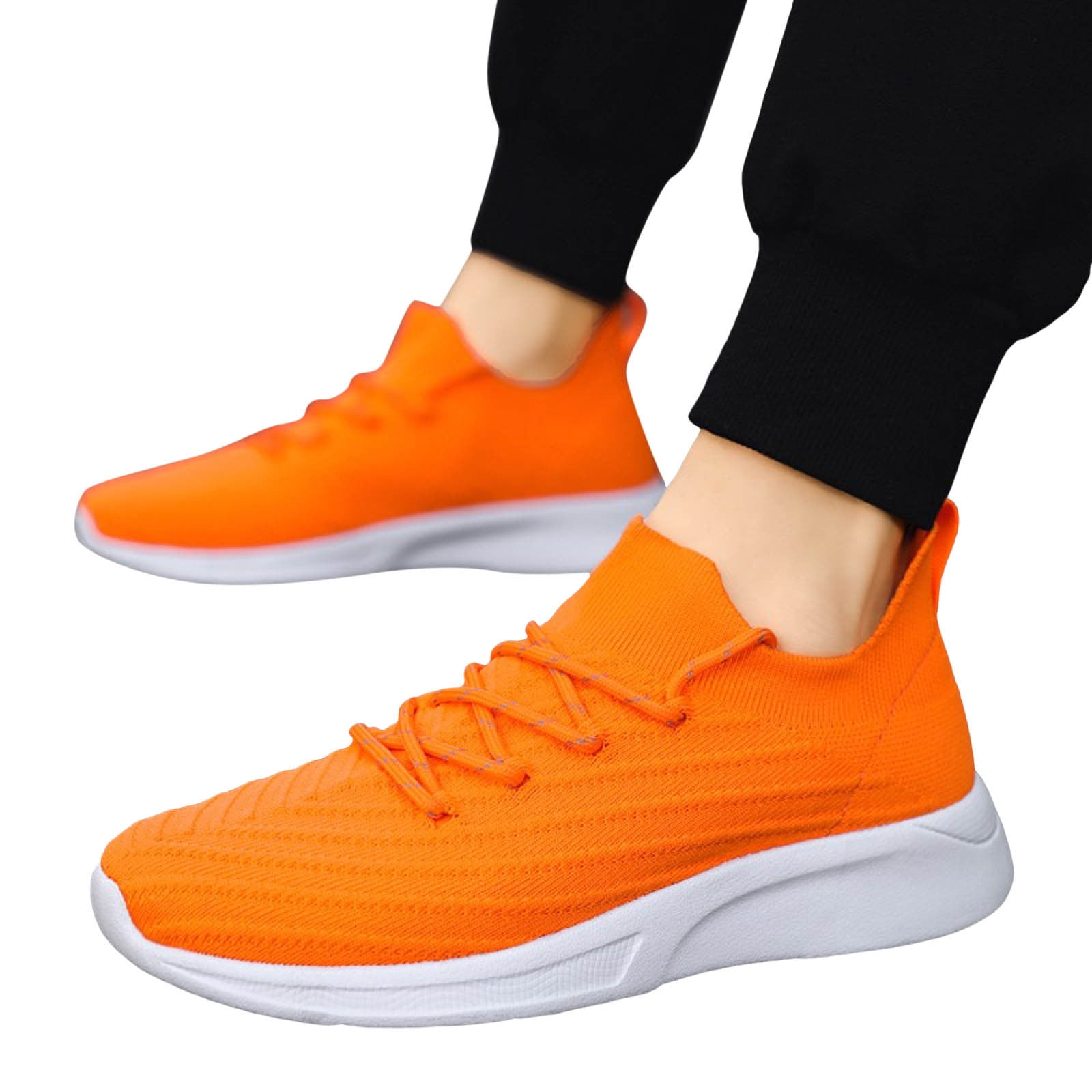Dakaela Mens Slip on Walking Shoes Comfort Sock Shoes Non Slip Mesh ...