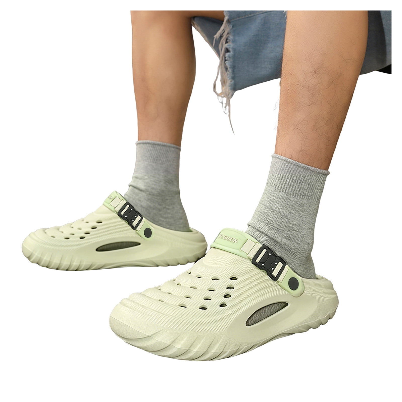 Dakaela Mens Womens Garden Clogs Comfortable Breathable Unisex Slip on ...