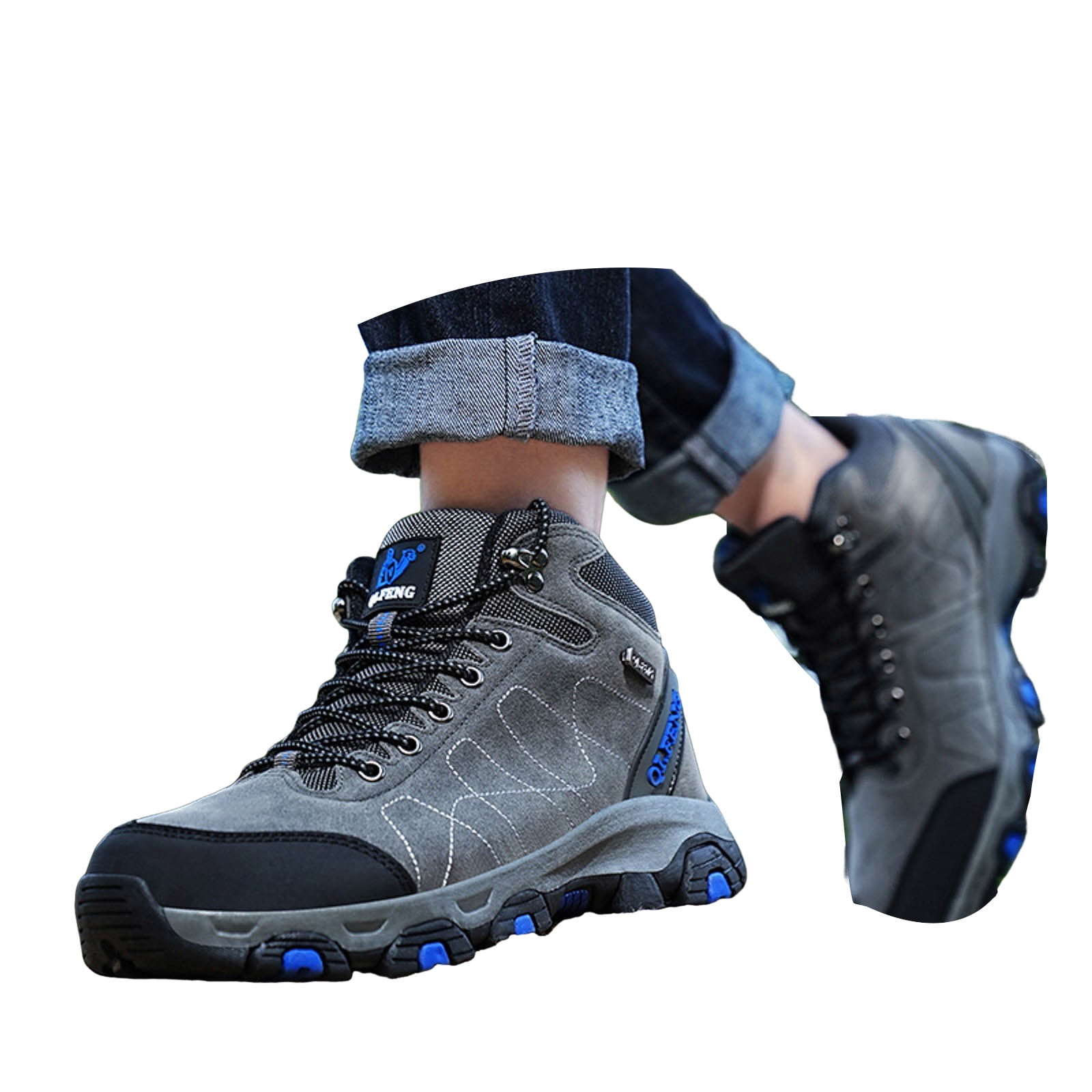 Dakaela Mens Womens Winter Hiking Boots Waterproof Warm Snow Booties ...