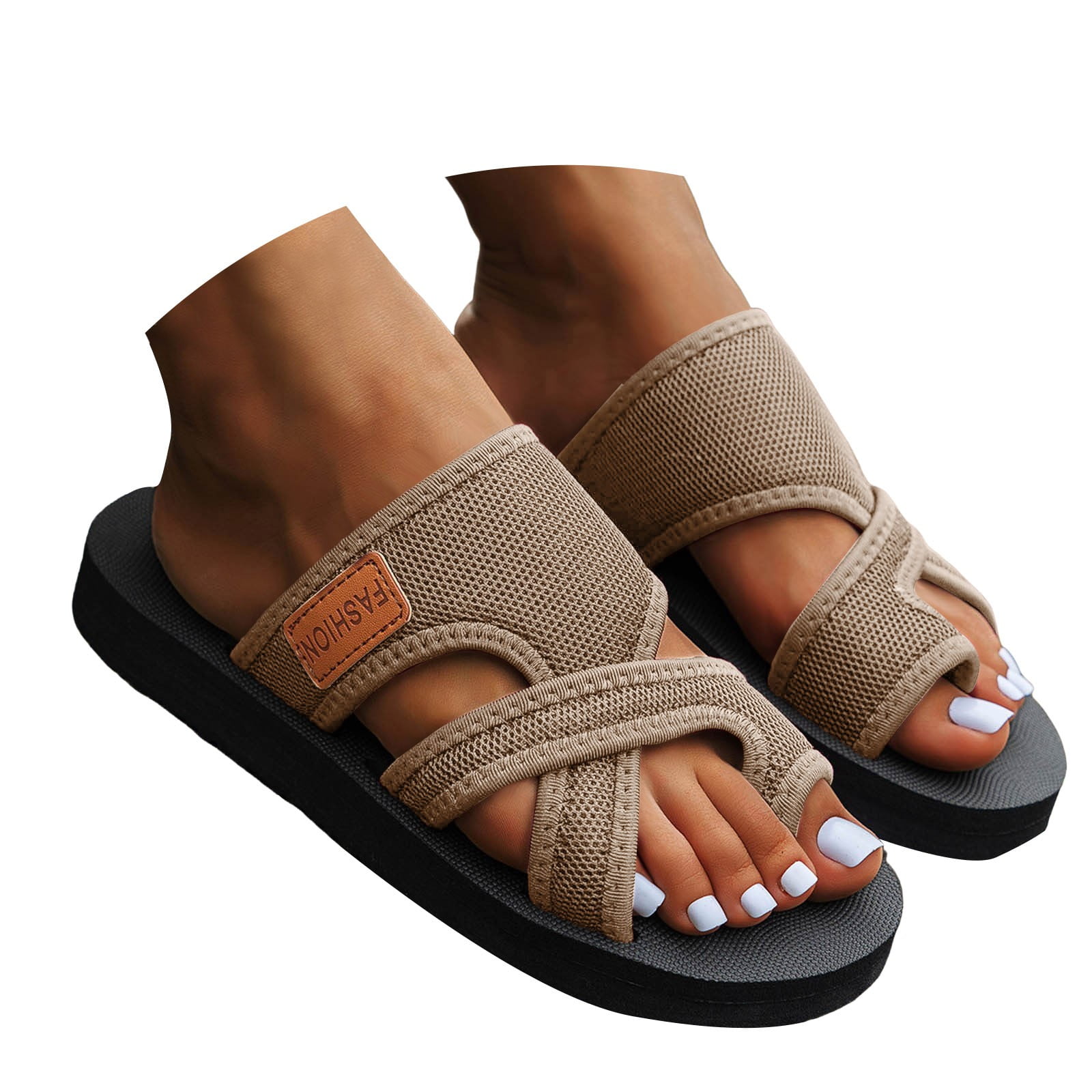 Dakaela Mesh Sandals for Women 2025 Breathable Hollow Orthopedic Slides ...