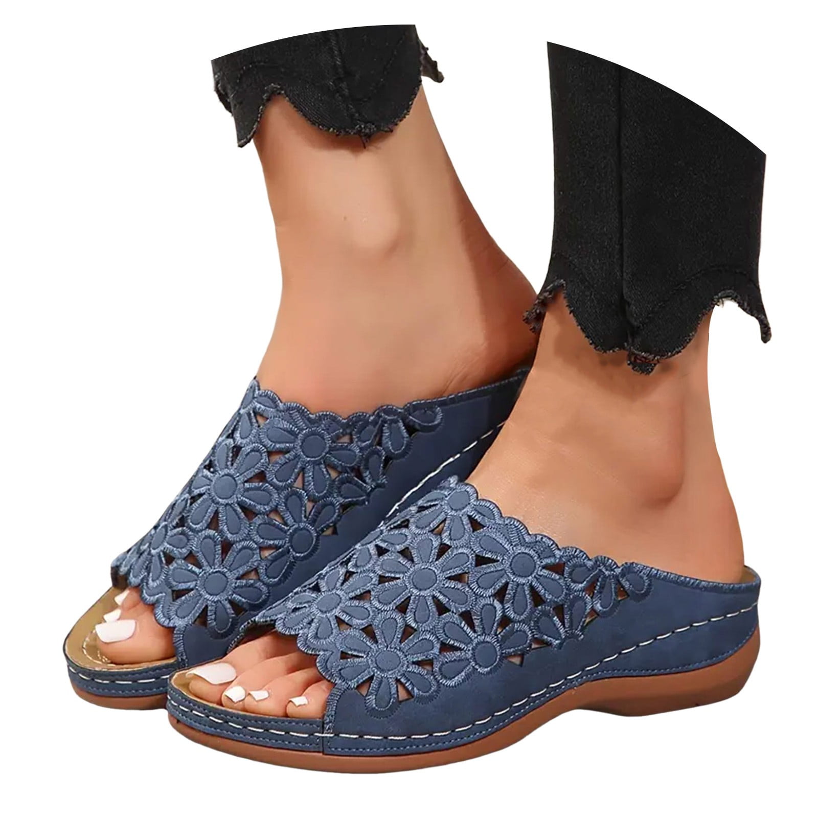 Dakaela Orthopedic Sandals for Women 2025 Summer Orthotic Leather ...