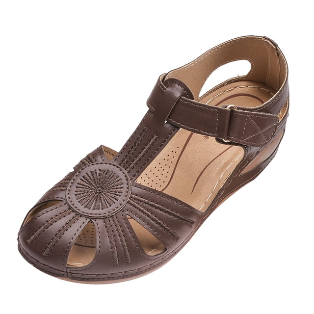 Dakaela Orthopedic Sandals For Women Closed Toe Dressy Summer Fisherman