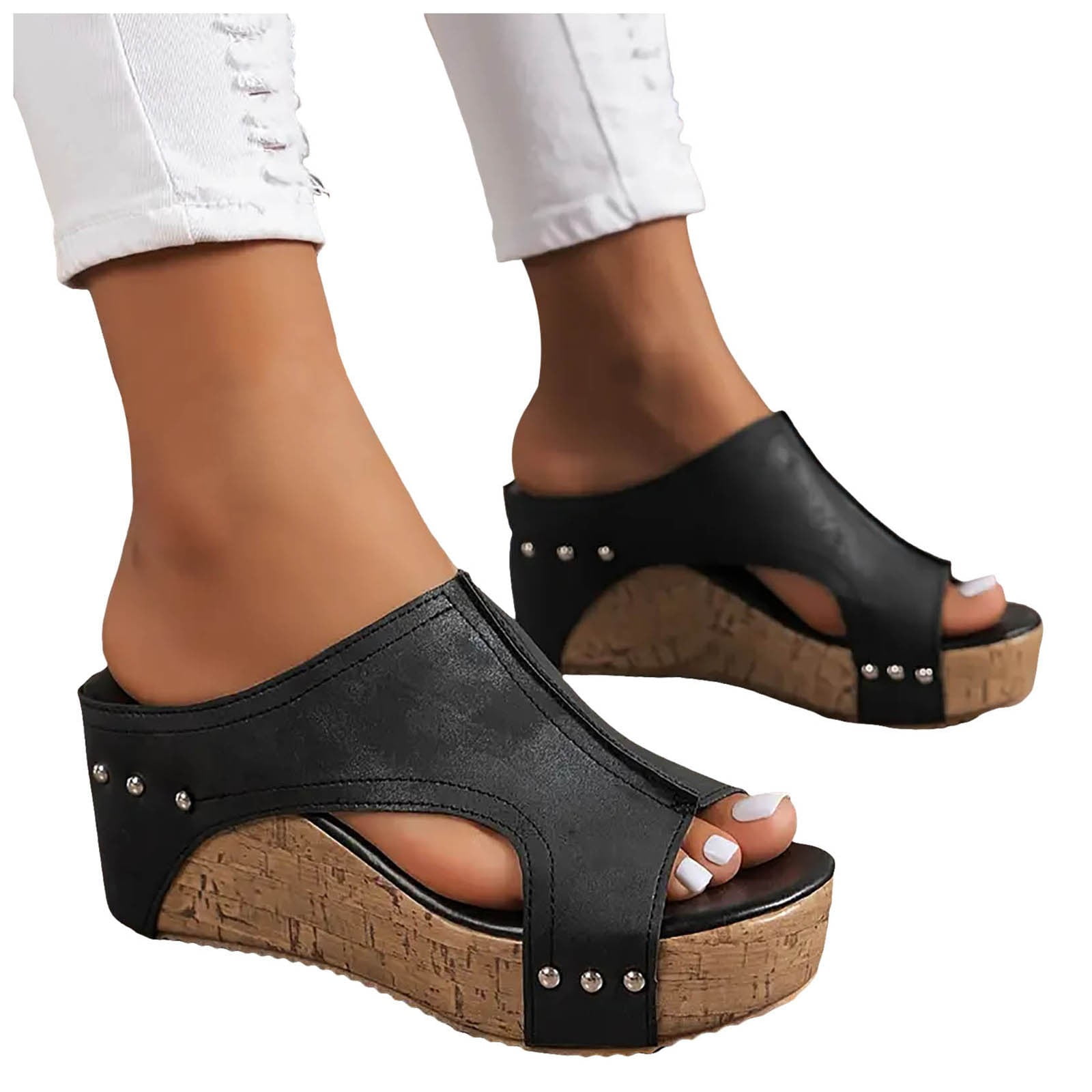 Dakaela Orthopedic Wedge Sandals for Women 2025 Platform Espadrilles ...