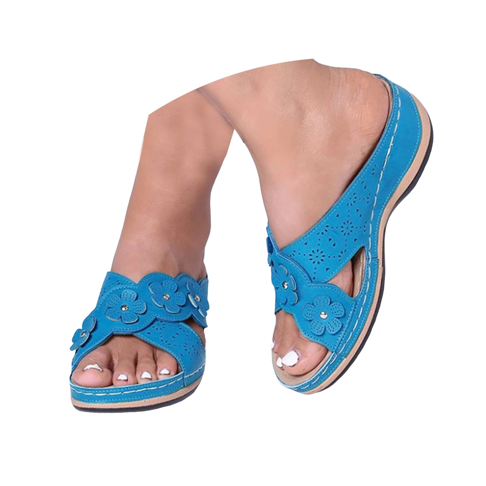 Dakaela Orthopedic Wedge Sandals for Women 2025 Summer Dressy Open Toe ...