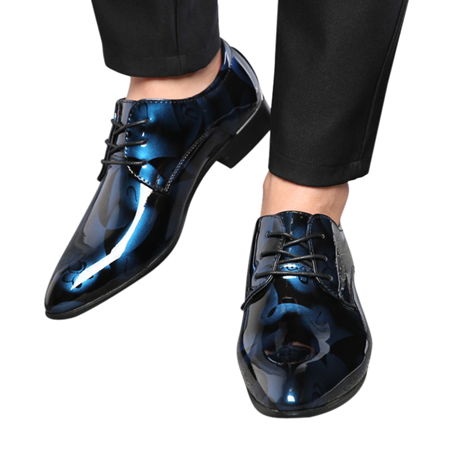 Dakaela Pointed Toe Dress Oxfords Shoes for Men Monk Strap Work Fashion ...