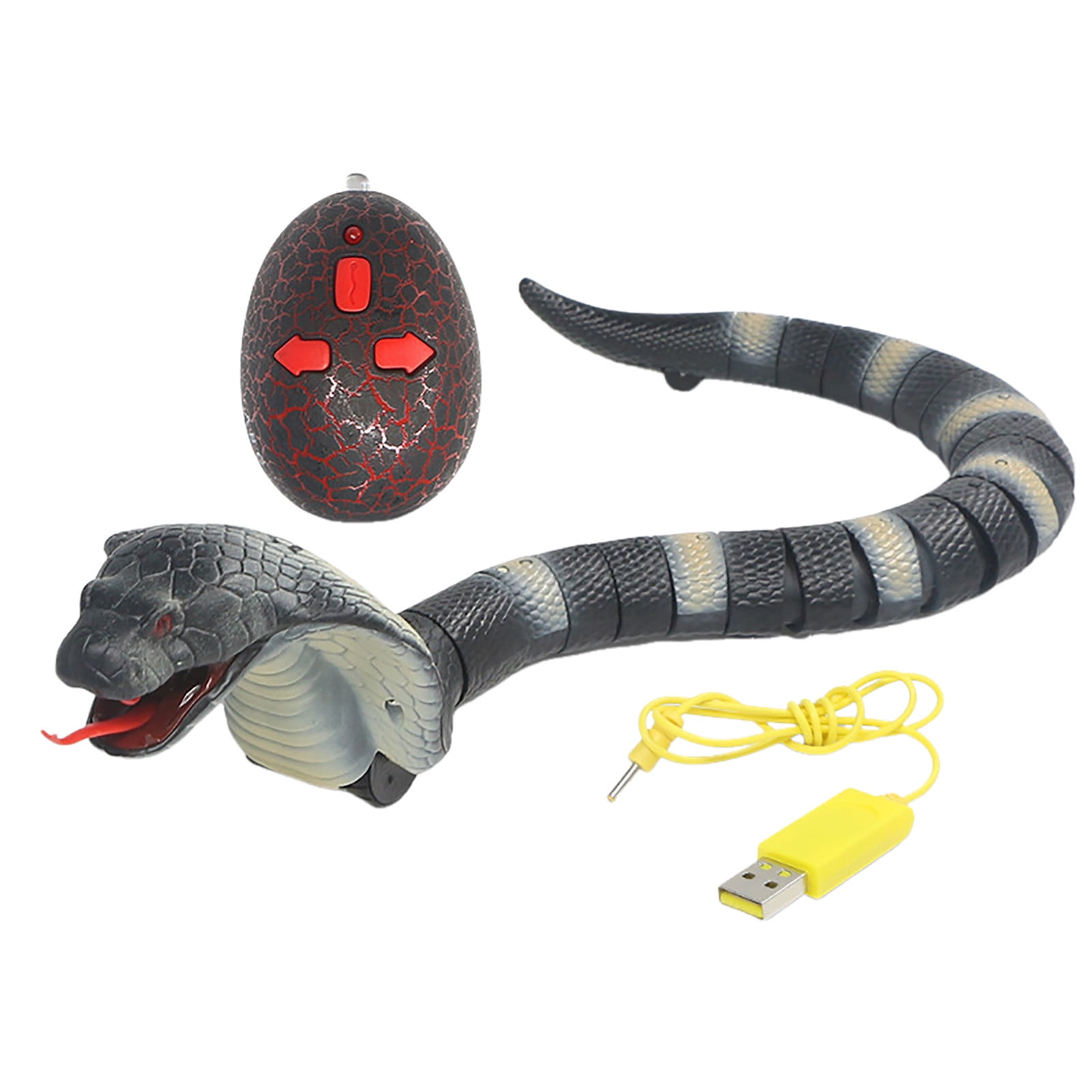 Dakaela Remote Control Snakes Rechargeable Prank RC Cobra Smart Sensing ...