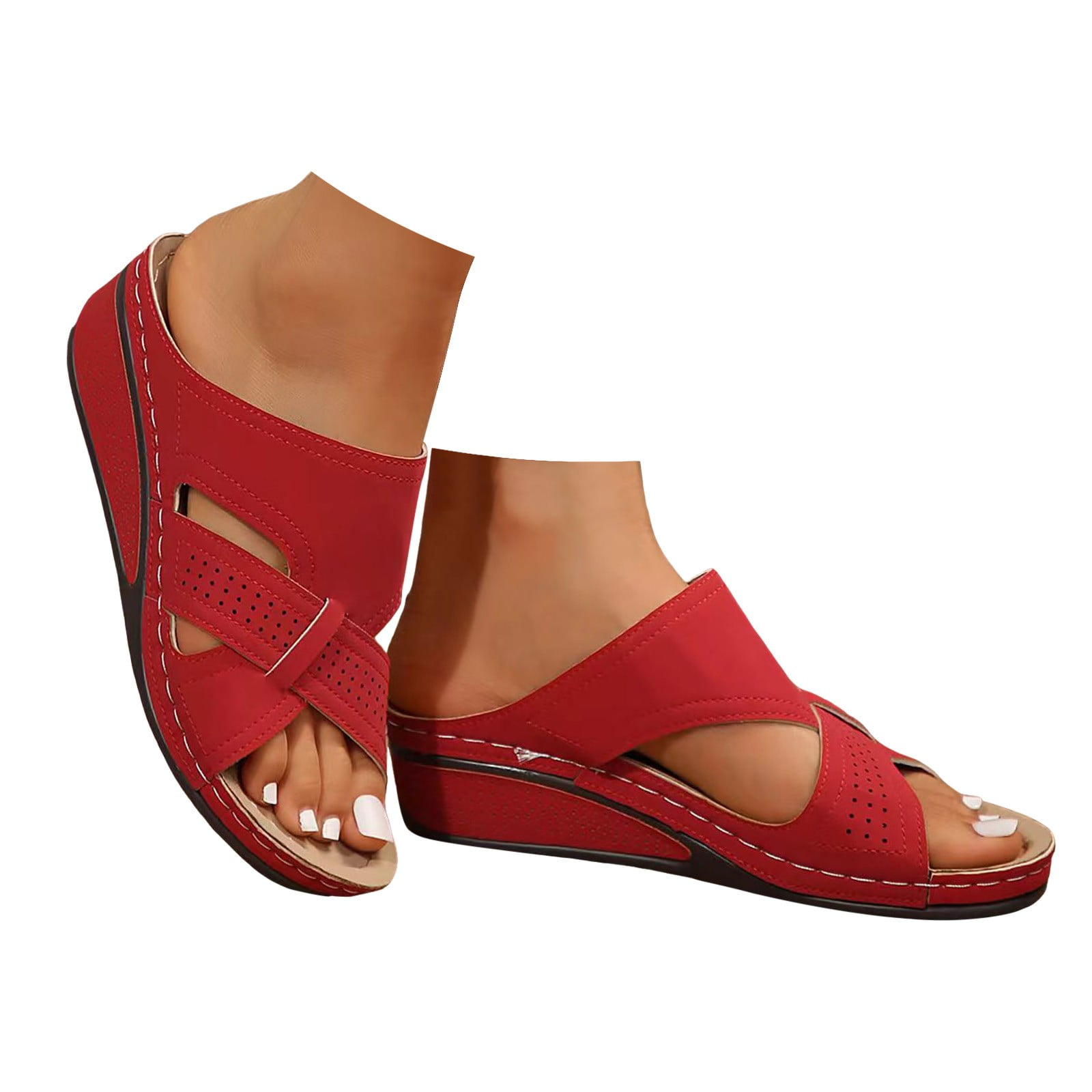 Dakaela Sandals Women Comfortable Dressy Summer Flip Flops Fashion ...