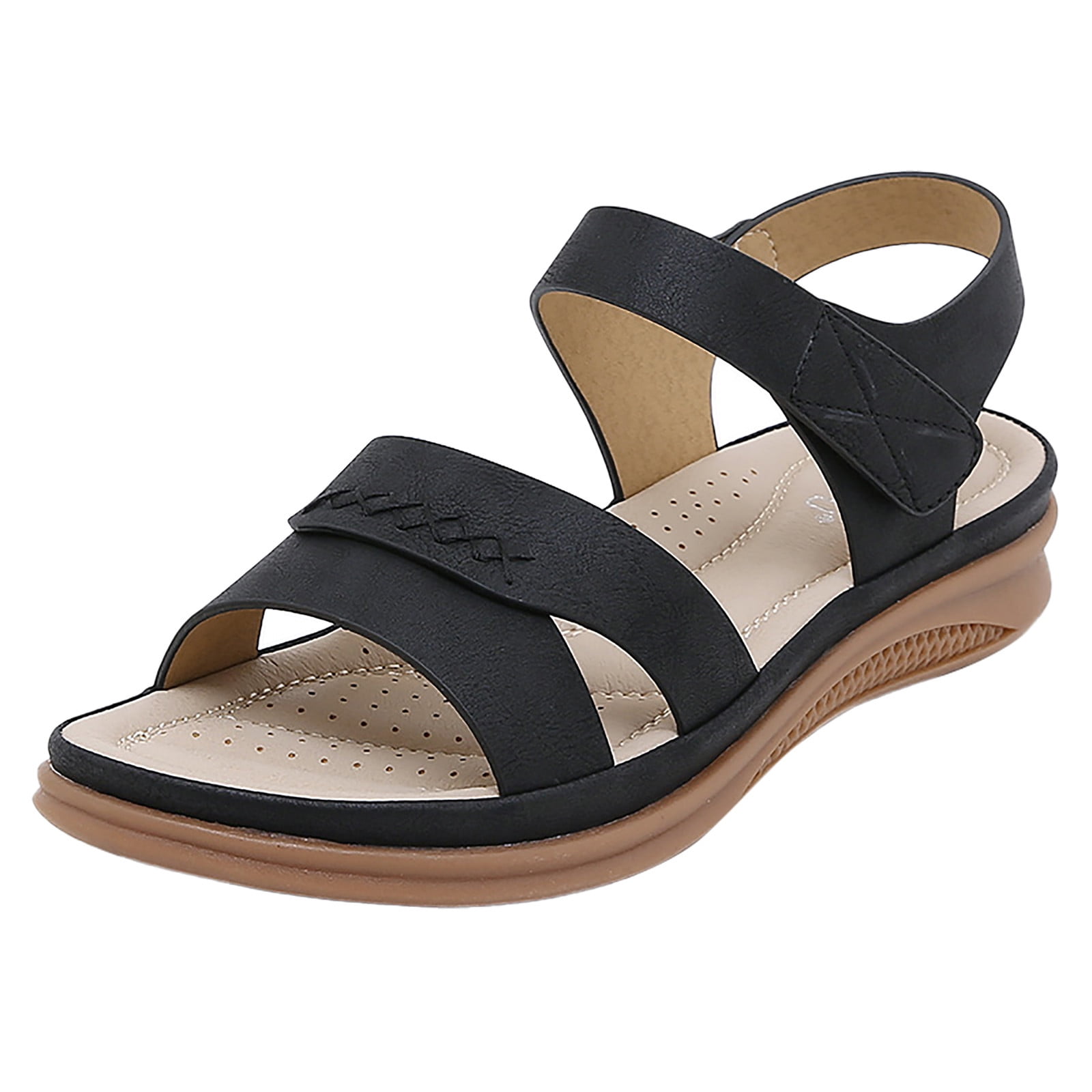 Dakaela Sandals for Women Ankle Strap Summer Beach Water Shoes Arch ...