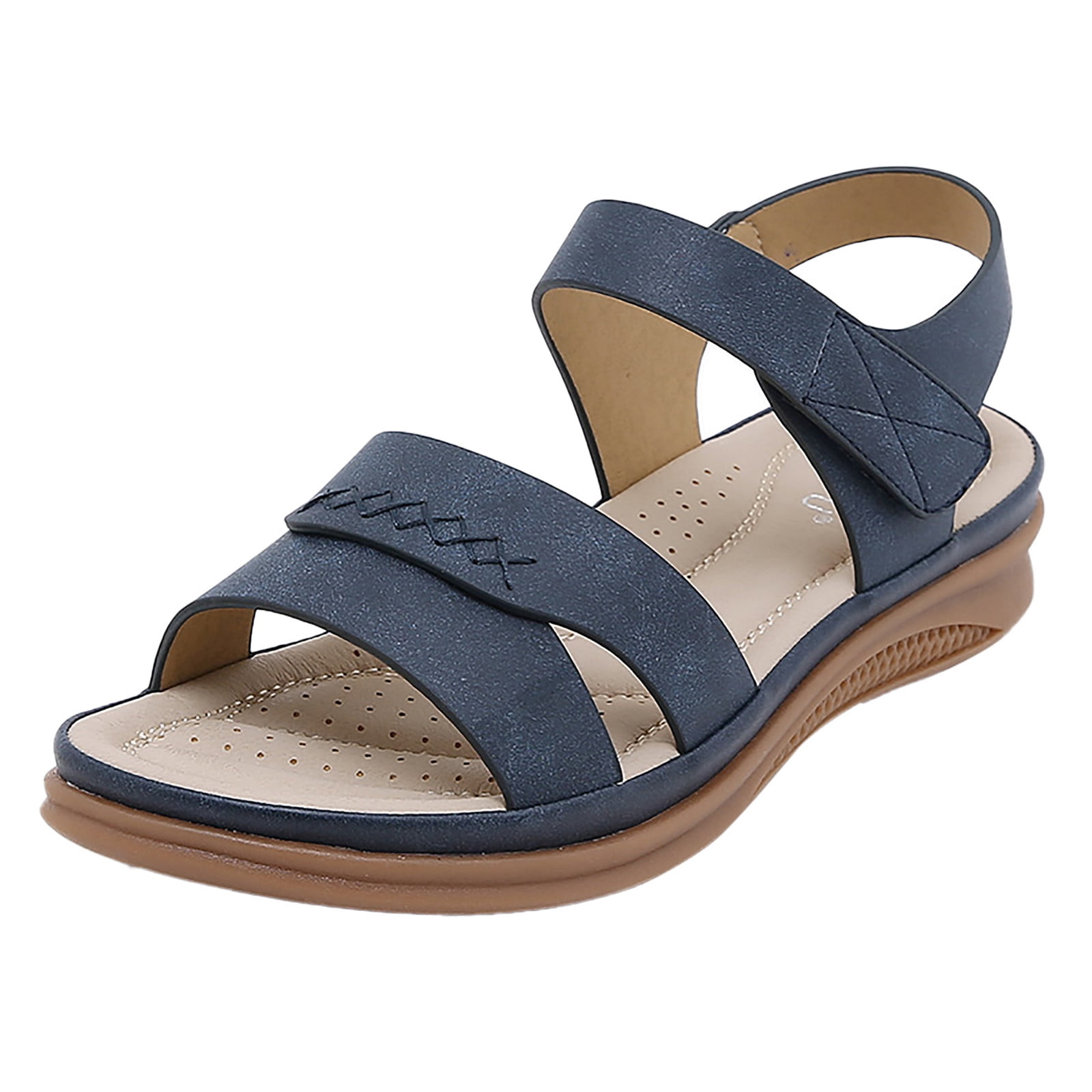 Dakaela Sandals for Women Ankle Strap Summer Beach Water Shoes Arch ...