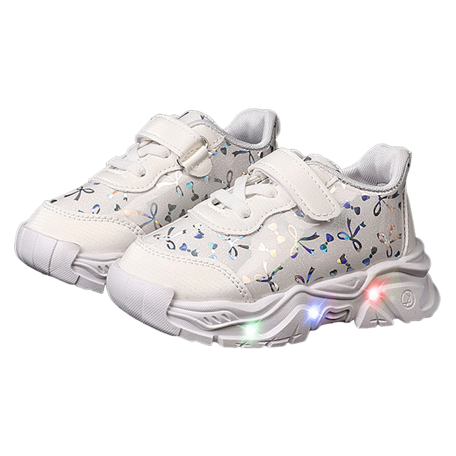 Dakaela Toddler Girls Light up Shoes 12-18 Months Little Kids Flashing ...