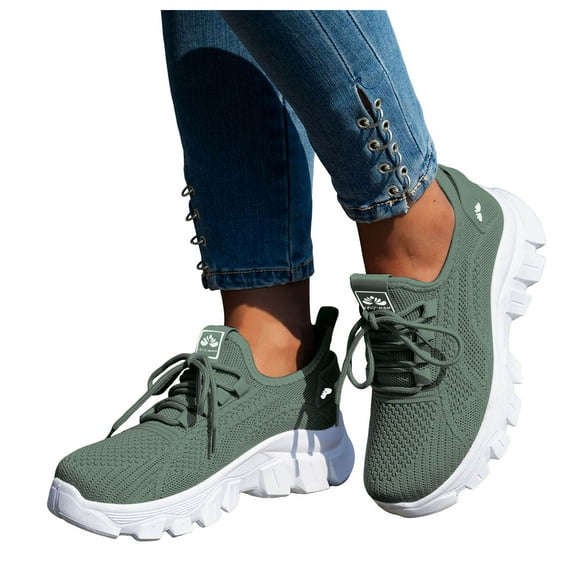 Dakaela Walking Shoes Women Arch Support Tennis Slip on Sneakers ...