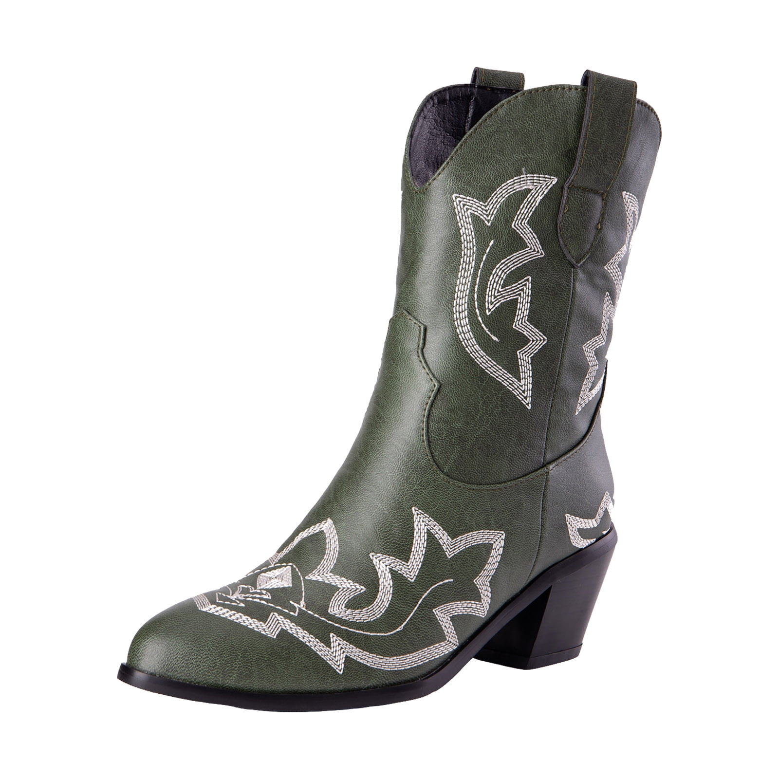 Dakaela Women's Cowboy Cowgirl Boots Embroidered Western Wide Mid Calf ...