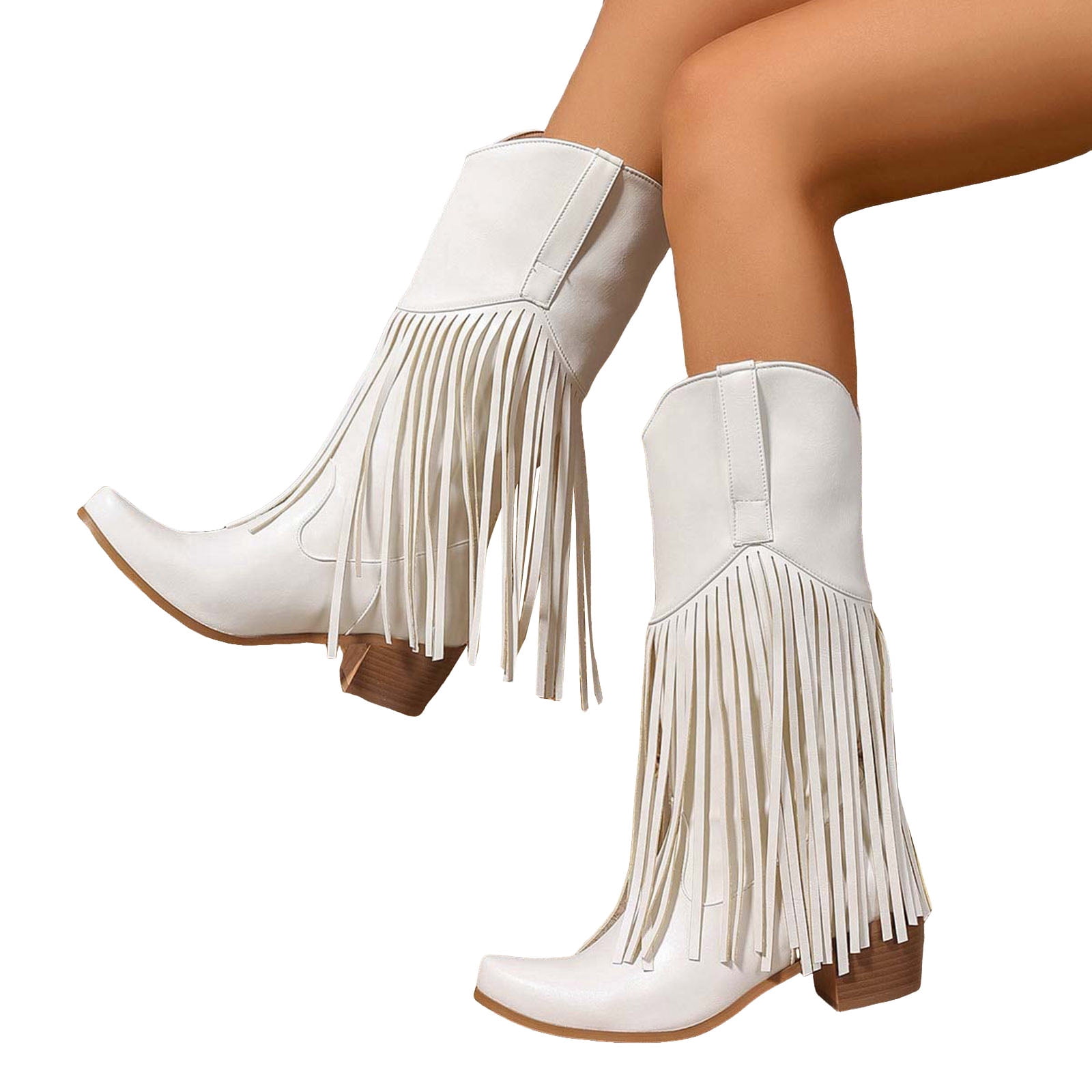 Ladies Fringe Western Boots