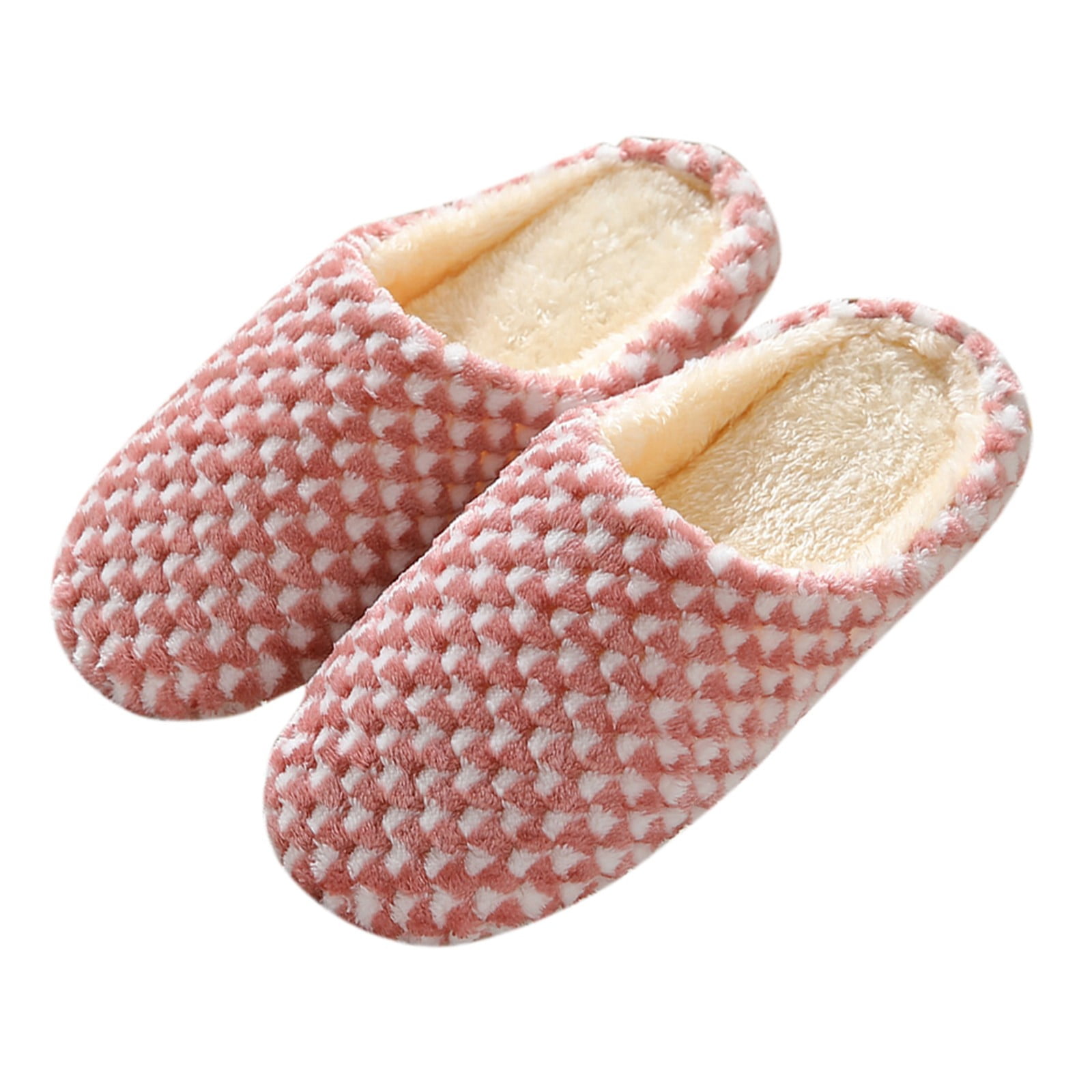 Dakaela Women's House Slipper Memory Foam Non Slip Fuzzy Home Shoes ...