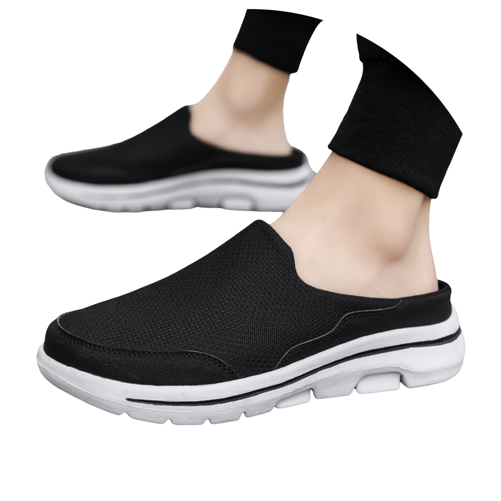 Dakaela Women's Men's Slip on Shoes Lightweight Walking Mules Arch ...