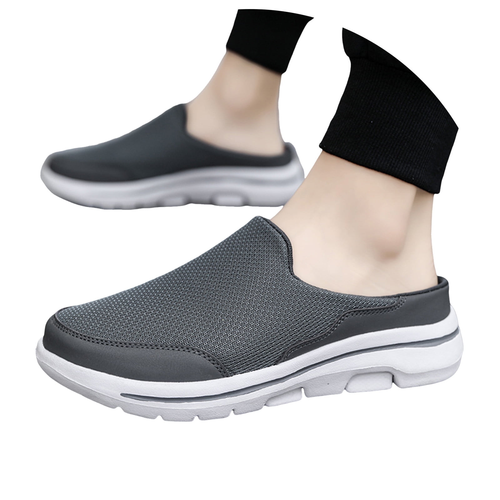 Dakaela Women's Men's Slip on Shoes Lightweight Walking Mules Arch ...