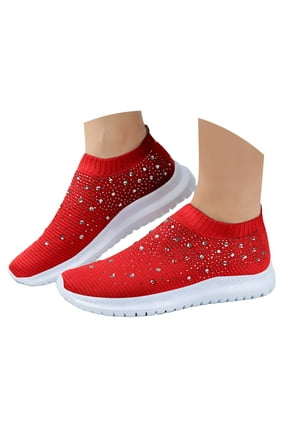 Womens Red Sparkly Shoes
