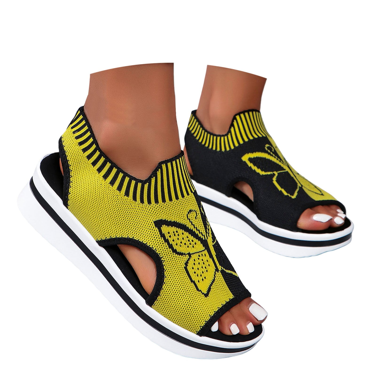 Dakaela Women's Orthopedic Sandals Walking Tennis Shoes Plantar ...
