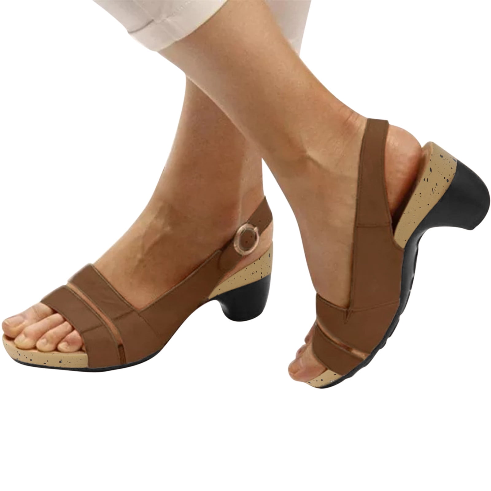 Dakaela Women's Sandals 2025 Comfy Orthotic Dotmalls Shoes Dressy ...