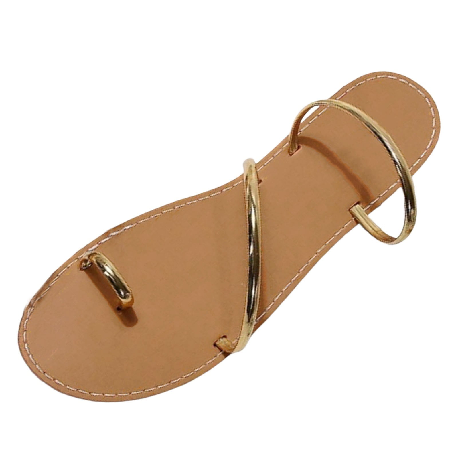 Dakaela Women's Thong Sandals Toe Ring Casual Summer Flip Flop Beach ...