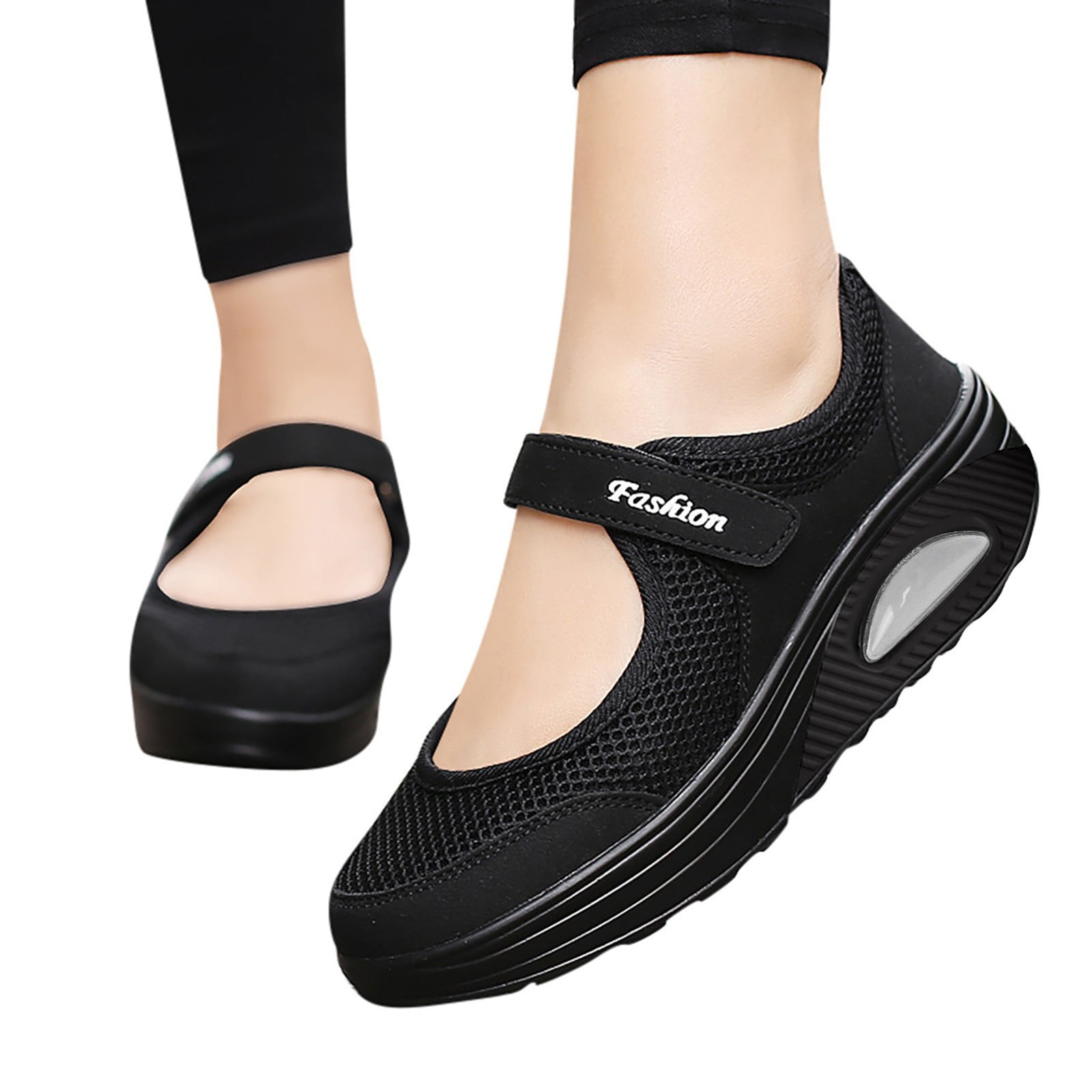 Dakaela Women's Walking Shoes Mesh Slip on Running Shoes Arch Support ...