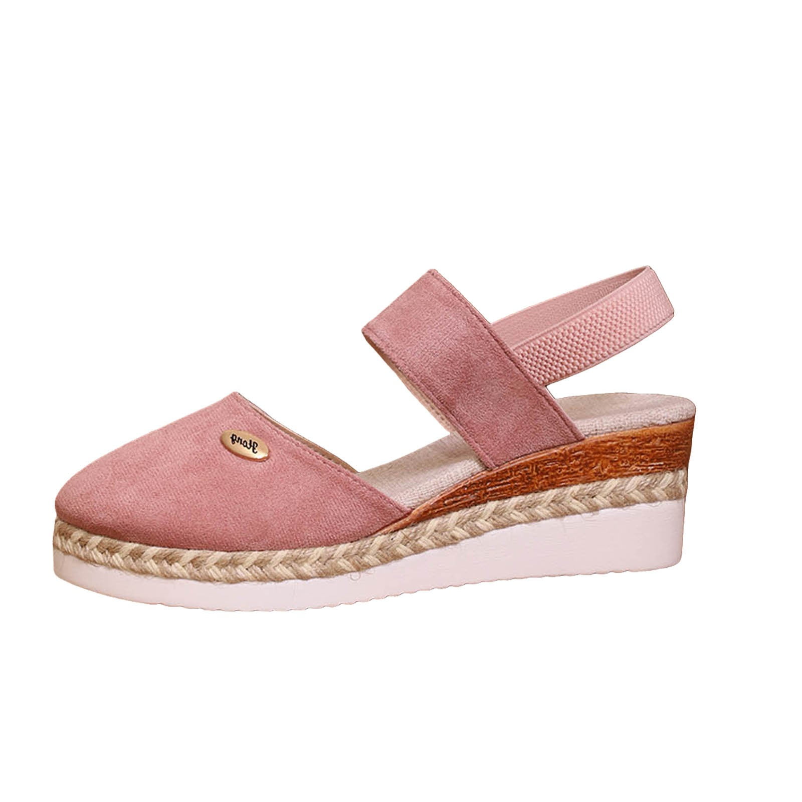 Dakaela Womens Espadrilles Wedge Sandals Platform Closed Toe Ankle ...