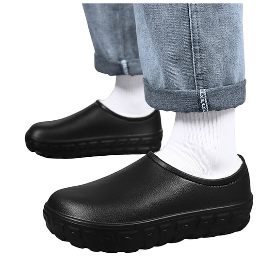 Dakaela Womens Garden Clogs Winter Fleece Fuzzy Walking Garden Shoes ...