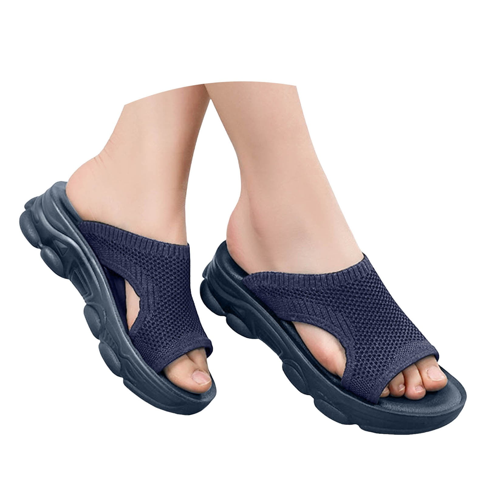 Dakaela Womens Orthopedic Walking Sandals Mesh Breathable Sport Slide ...