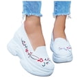 Dakaela Womens Platform Orthopedic Walking Shoes Arch Support Slip on ...