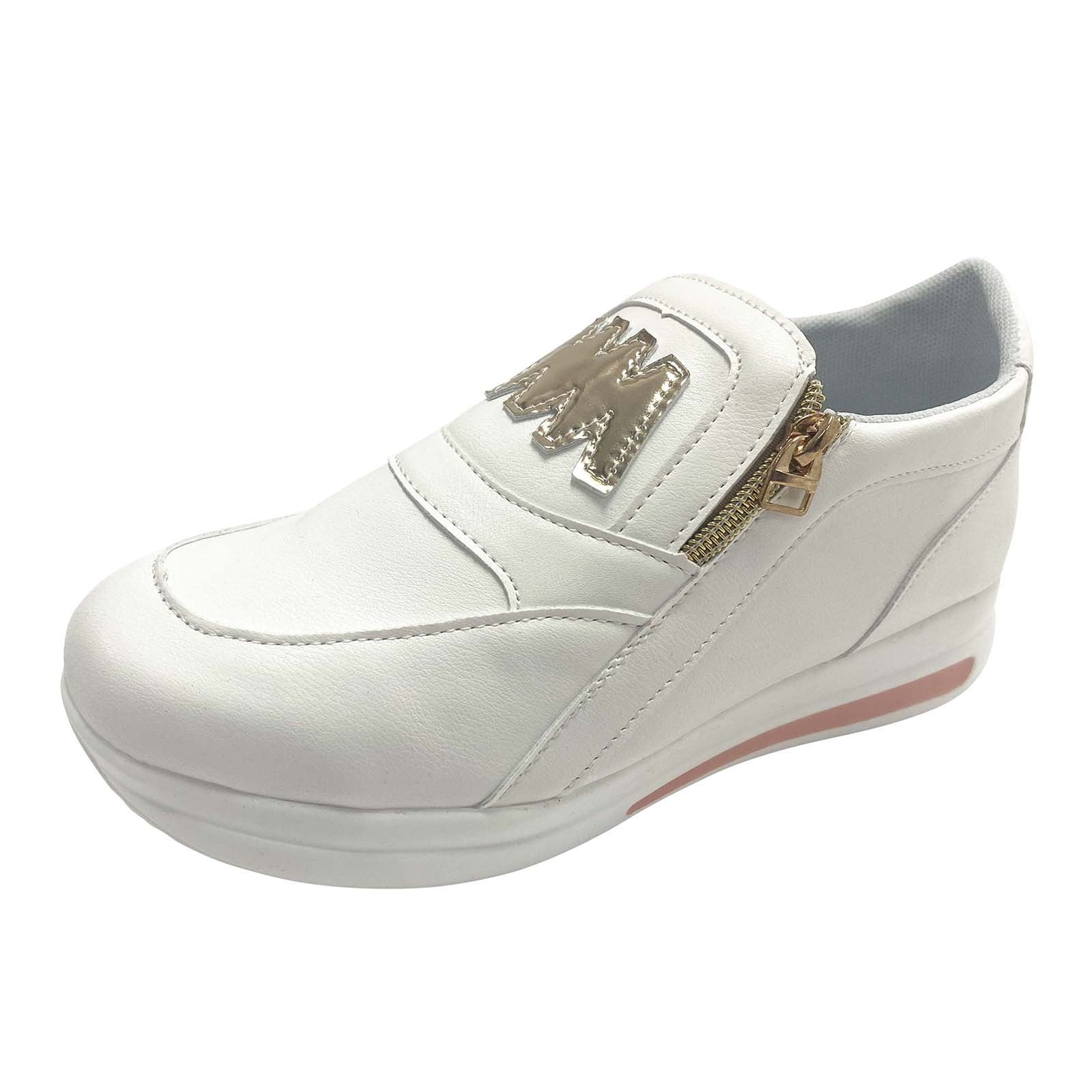 Dakaela Womens Platform Sneakers Wedge Slip on Walking Shoes Casual ...