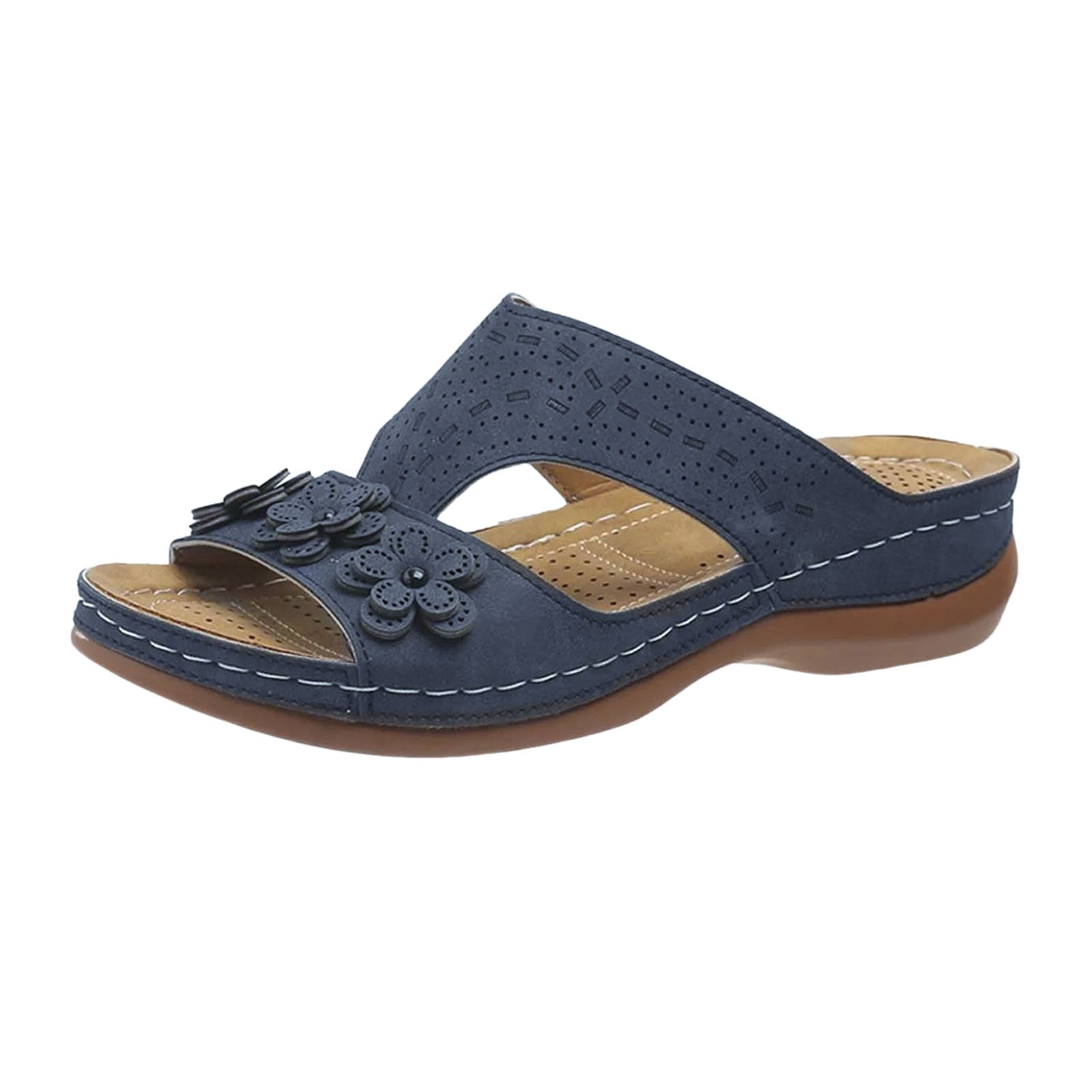 Dakaela Womens Sandals Comfortable Orthopedic Wedge Sandal Open Toe ...