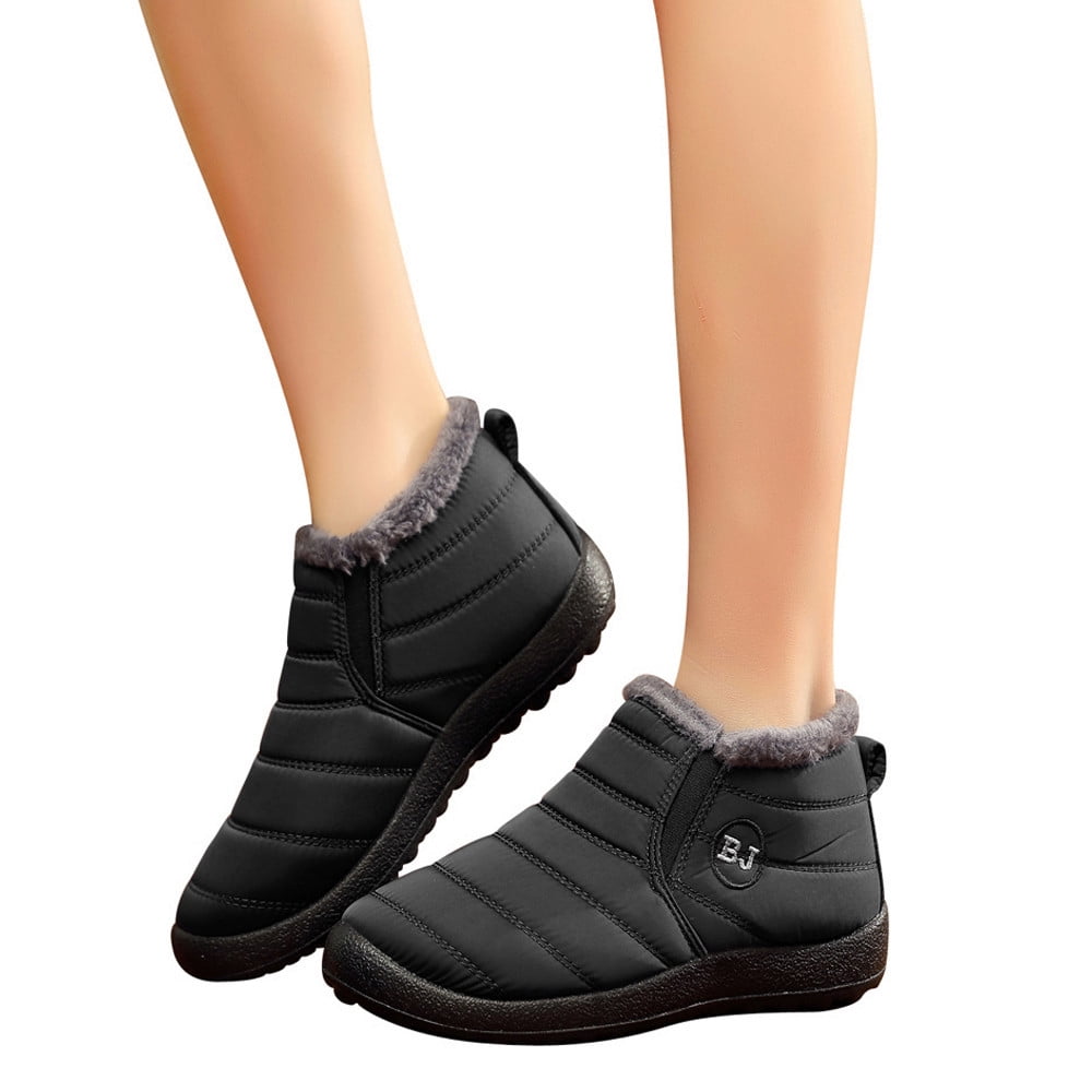 Dakaela Womens Snow Boots Winter Warm Short Ankle Booties Fleece Lined ...