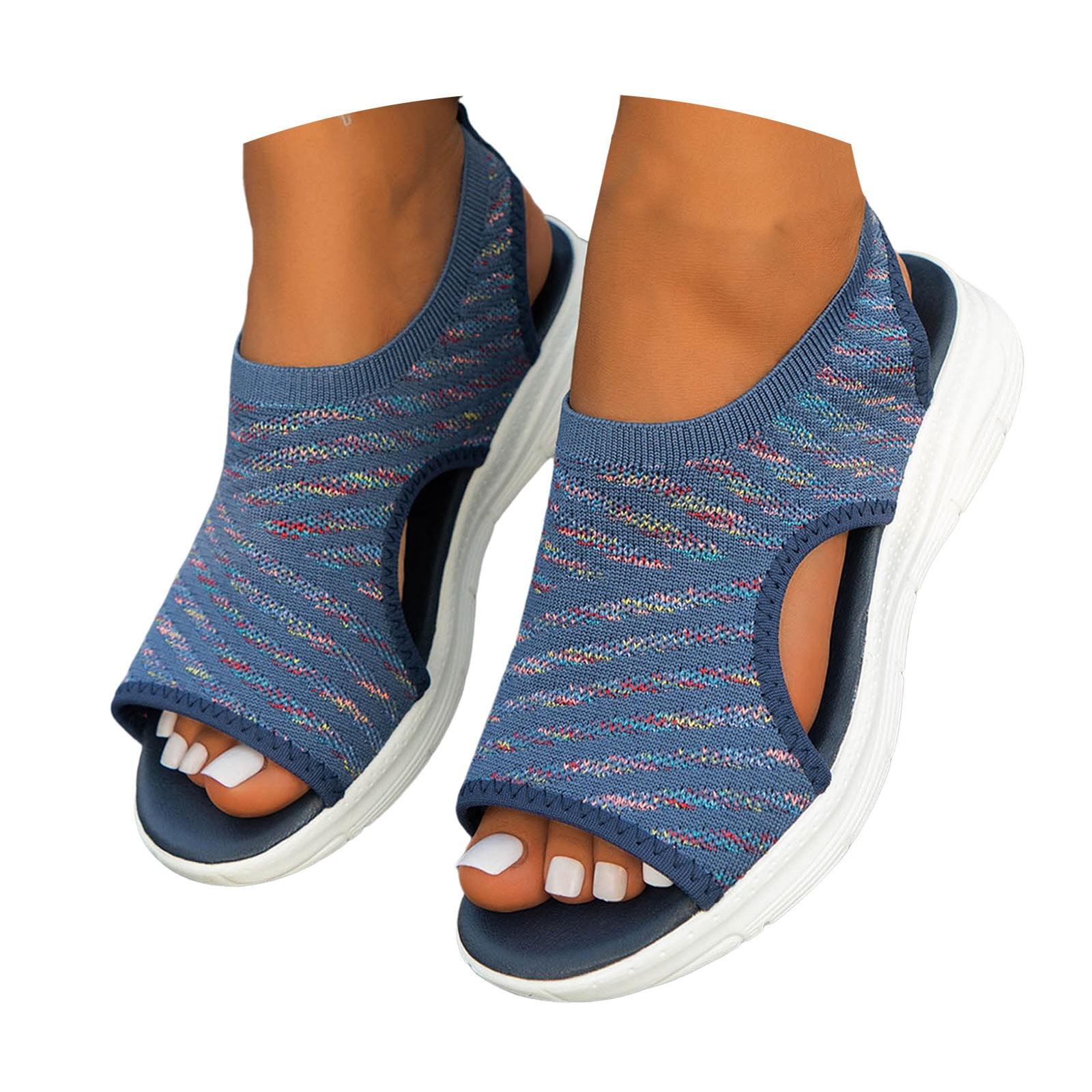 Dakaela Womens Walking Sandals Comfortable Air Cushion Slingback ...