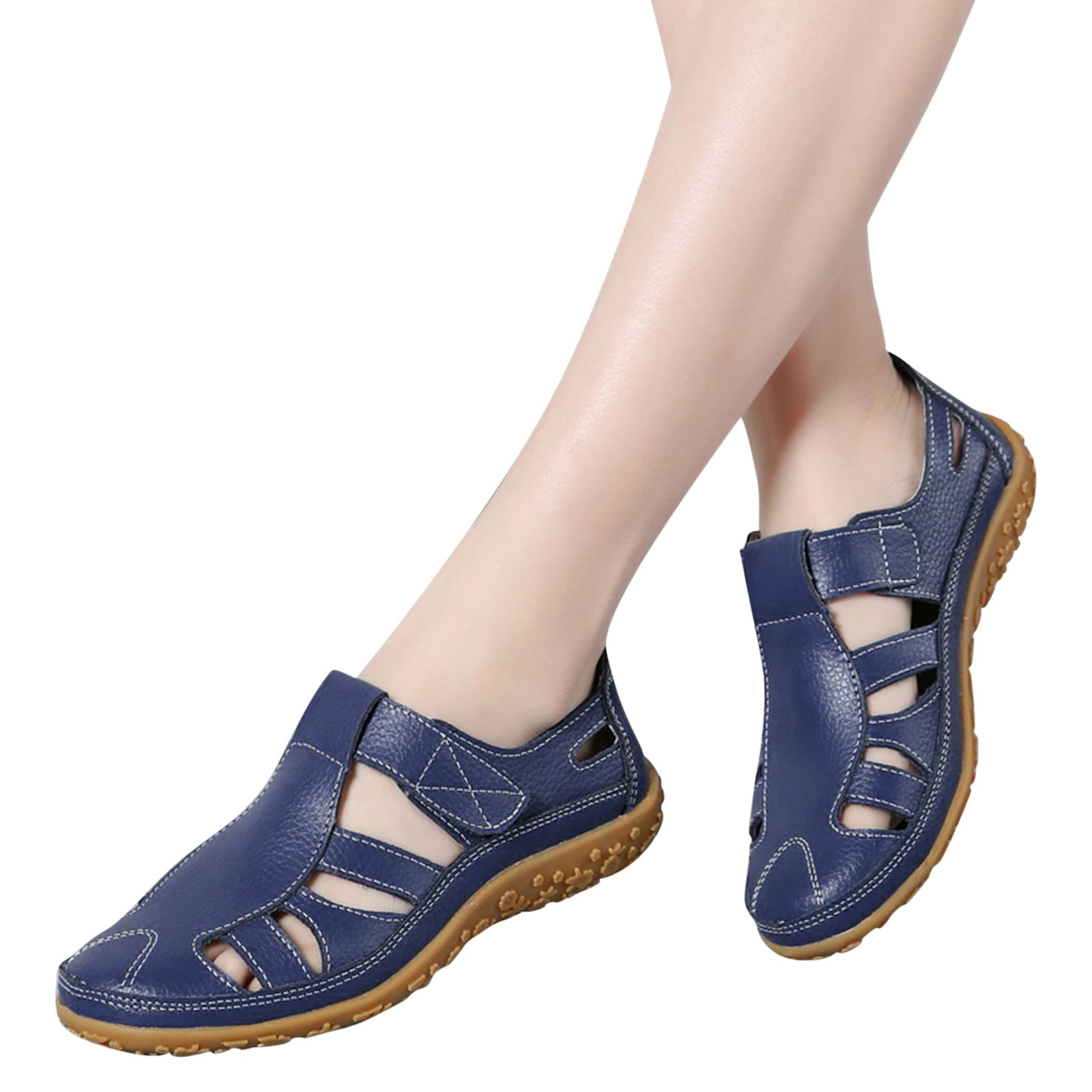 Dakaela Womens Walking Shoes Closed Toe Cutout Slip on Orthopedic ...