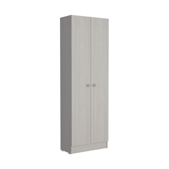 Dakari Double Door Storage Cabinet - 5 Shelf Organizer, Espresso Black ...