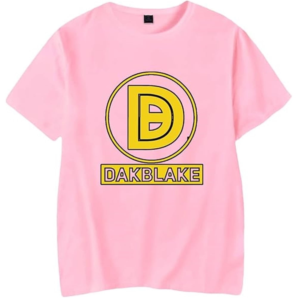 Dakblake Merch T-shirt Fun Printed Logo Summer Short Sleeve Fashion ...