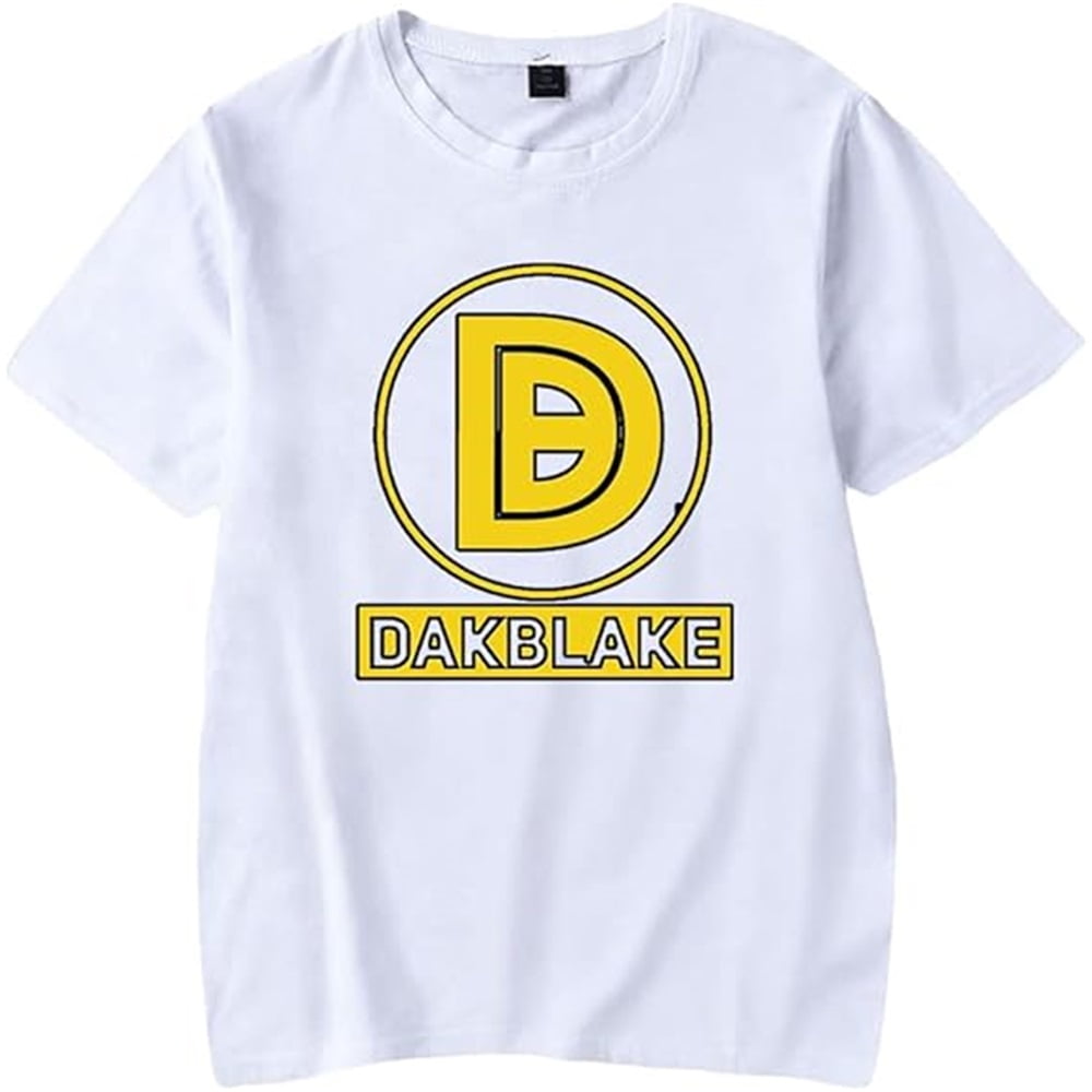 Dakblake Merch T-shirt Fun Printed Logo Summer Short Sleeve Fashion ...