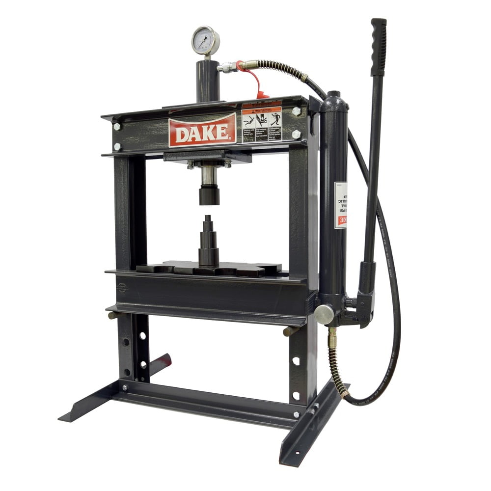 Model B-10 10-Ton Manual Powered H-Frame Utility Hydraulic Bench Press ...