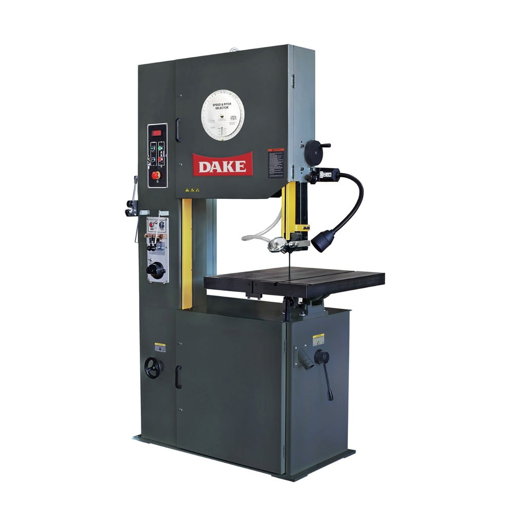 Dake D-987031 220V 3-Phase 26 in. Throat Manual Feed Table Vertical ...