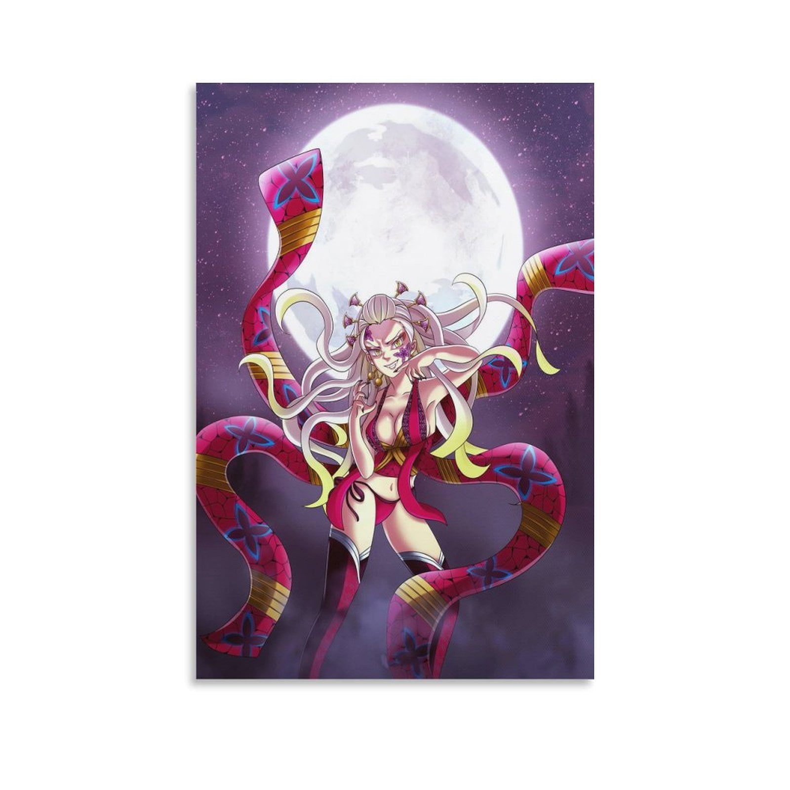 Daki Demon Upper Moon Poster Art Poster Canvas Painting Decor Wall ...