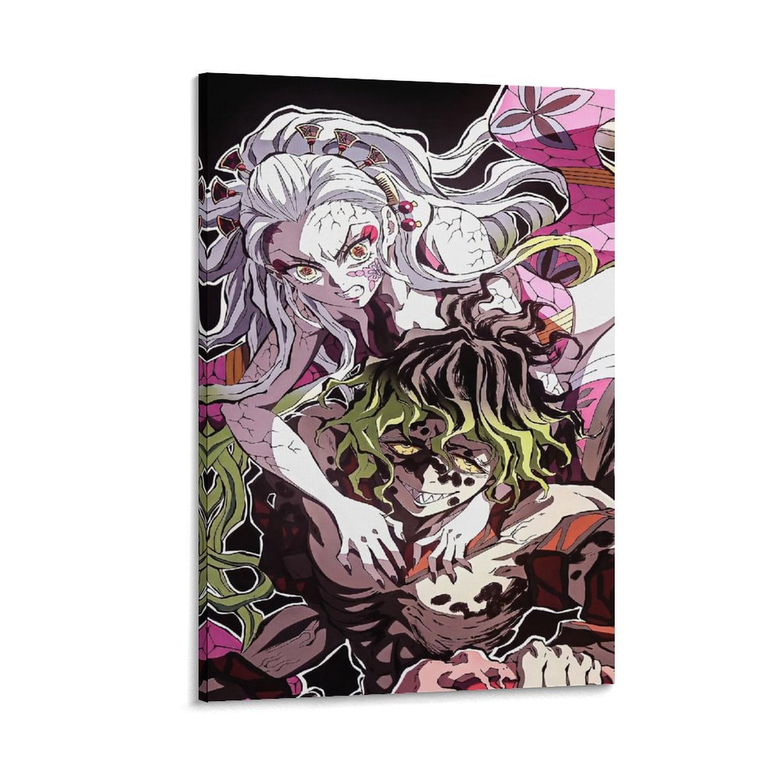Daki & Gyutaro Poster Canvas Art Poster and Wall Art Picture Print ...