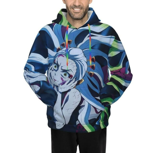 Daki Men's Hoodie Novelty Pattern Adult Hooded Sweatshirts Casual ...