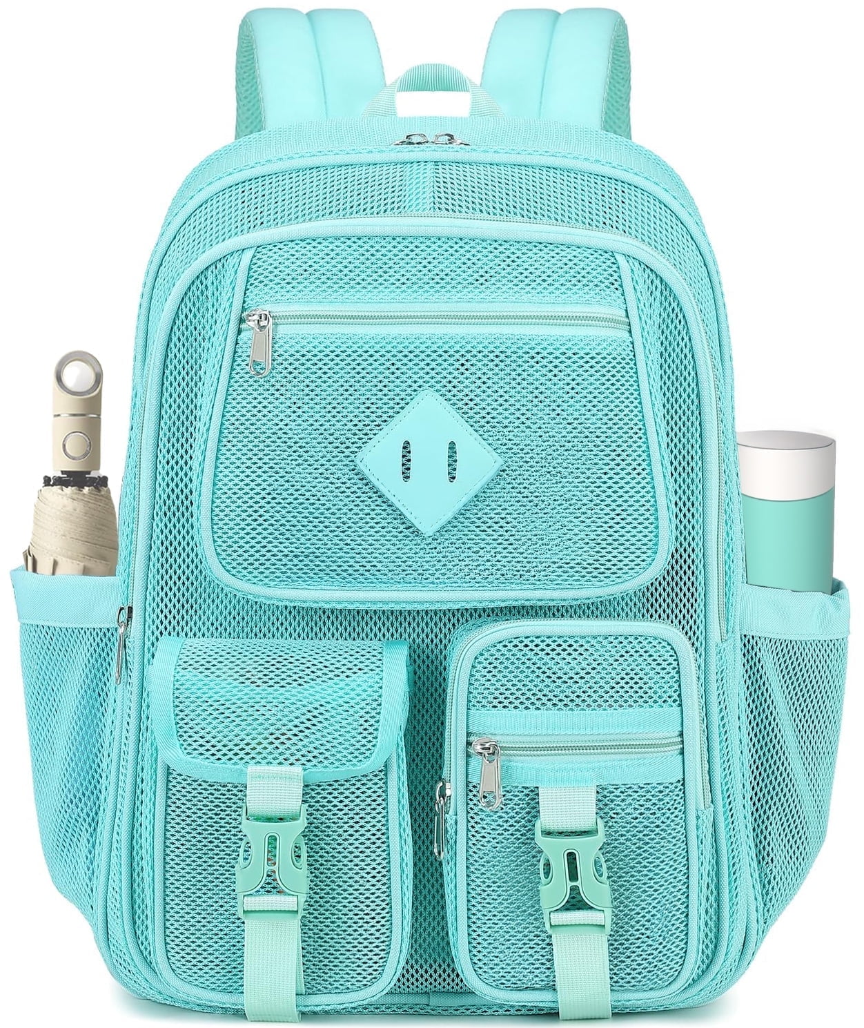 Dakimoe Mesh Backpack School Backpacks Large Capacity See Through ...