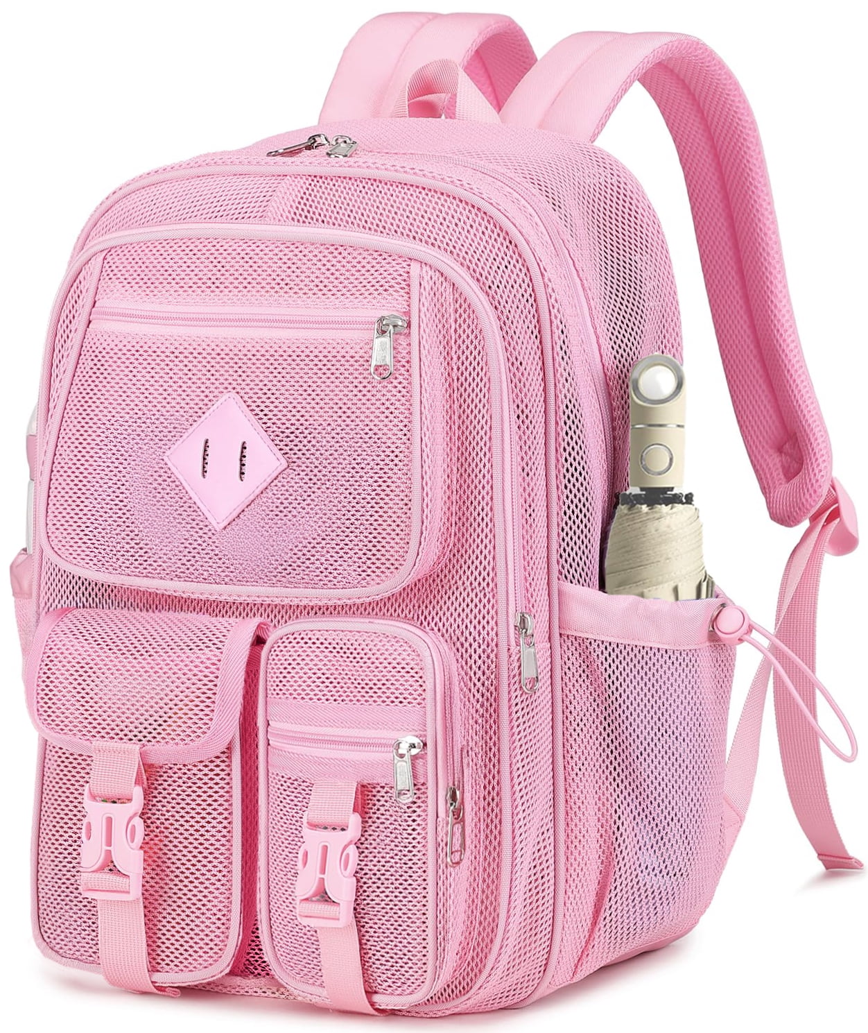 Dakimoe Mesh Backpack Large Capacity See Through Bookbag Stadium ...
