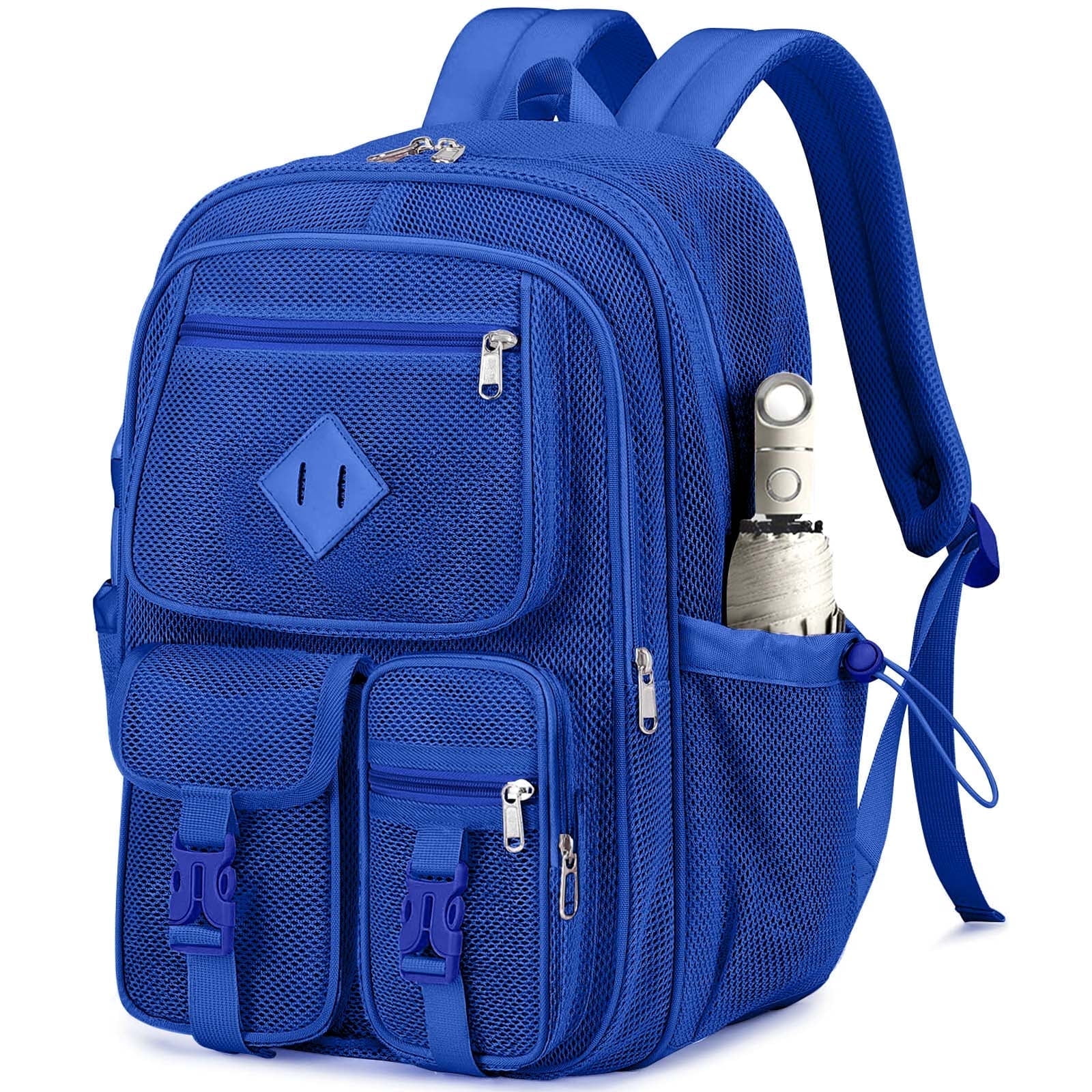 Dakimoe Mesh Backpack School Backpacks Large Capacity See Through ...