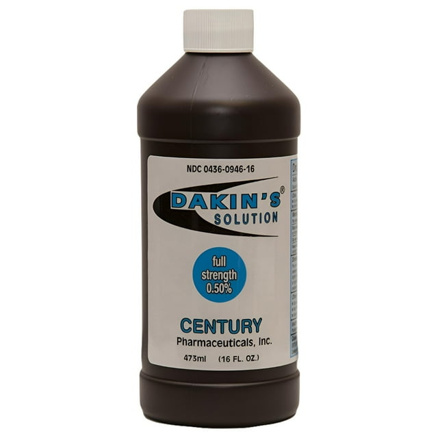 Dakin's Solution Full Strength Sodium Hypochlorite 0.5 % Wound Therapy ...